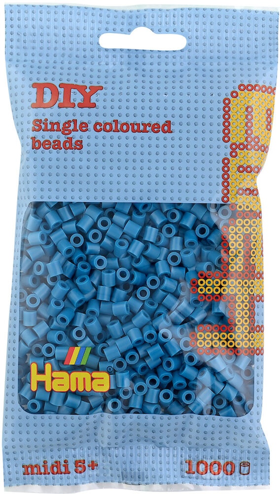 Hama, Perler, midi, petrol, 1.000 stk. - Silvan