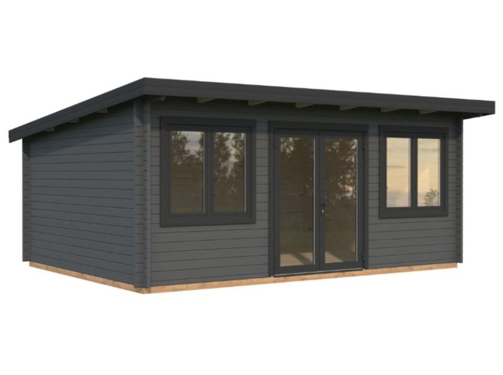 Anneks, Lisandra, 19,4 m², mørke-/antracitgrå - Silvan