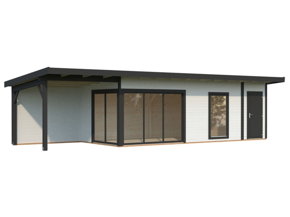 Havehus, Andrea Plus, 29 m², hvid og antracitgrå - Silvan